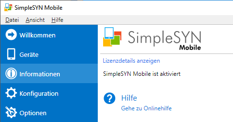 SimpleSYN - Aktivierung