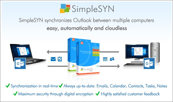 Synchronizing Outlook between desktop and laptop